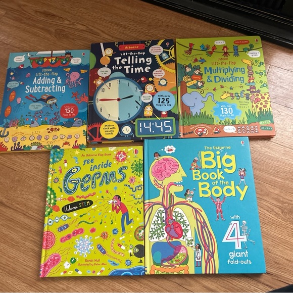 Born | Toys | Usborne Kids Educational Book Set Colorful Learning ...